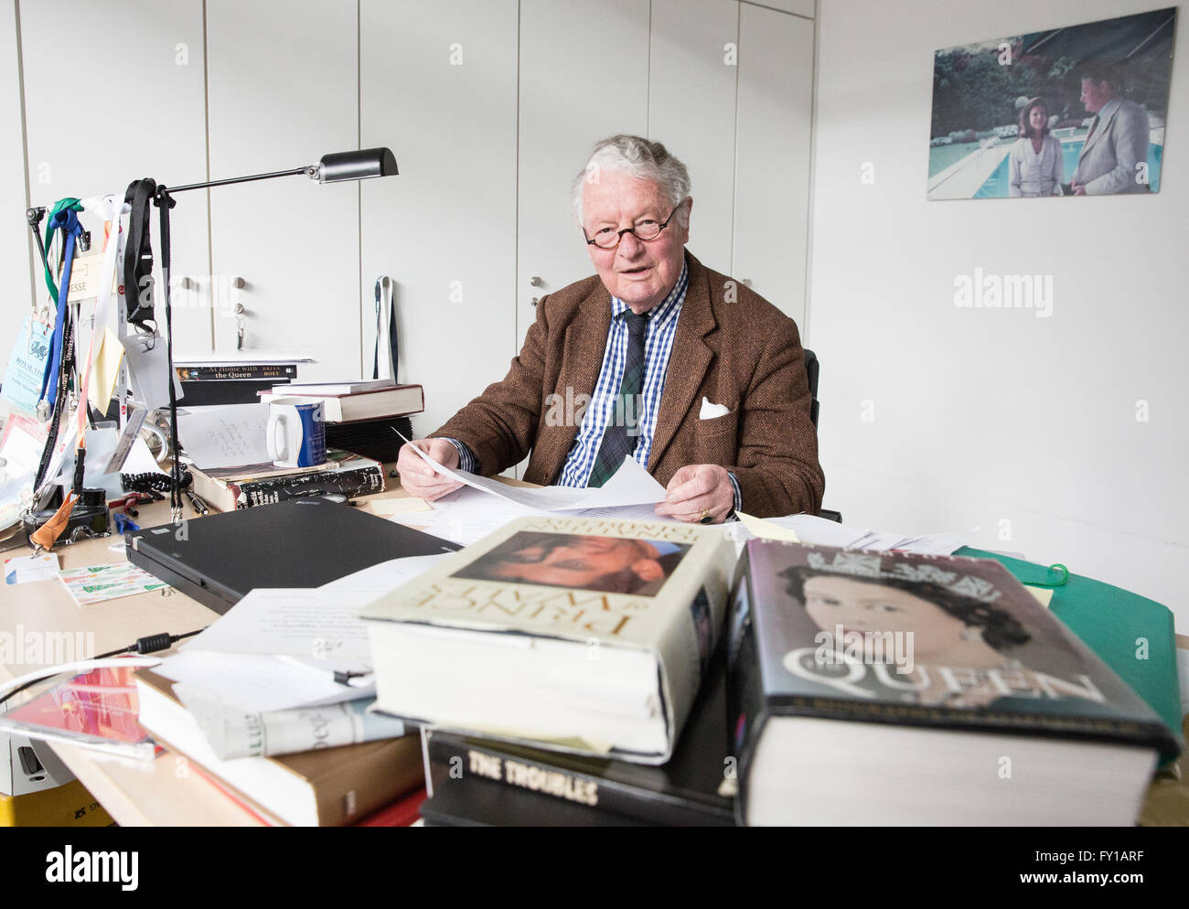 Hamburg, Germany. 7th Apr, 2016. Royalty expert Rolf Seelmann-Eggebert ...