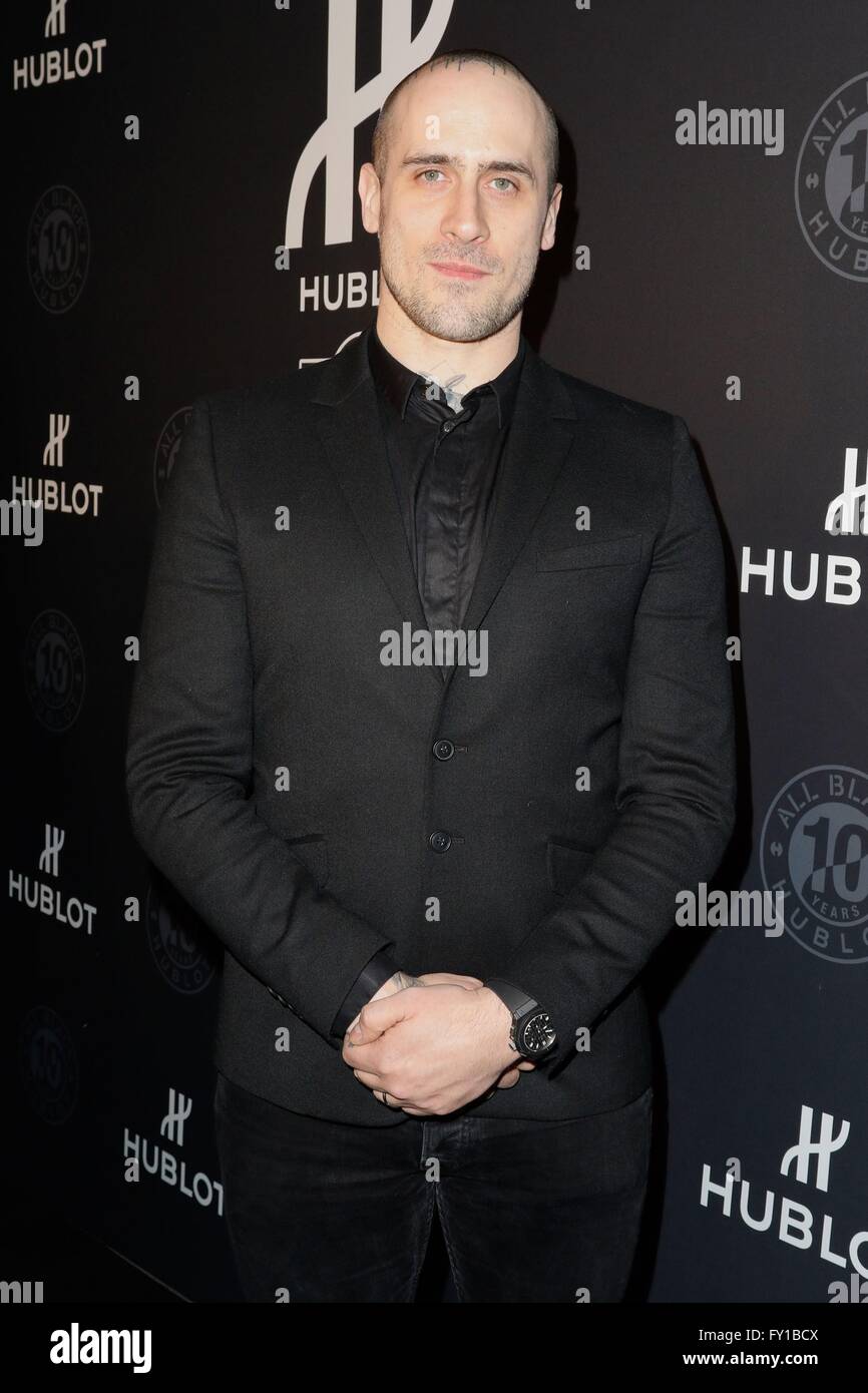 New York, NY, USA. 19th Apr, 2016. Maxime Buchi at arrivals for Hublot ...