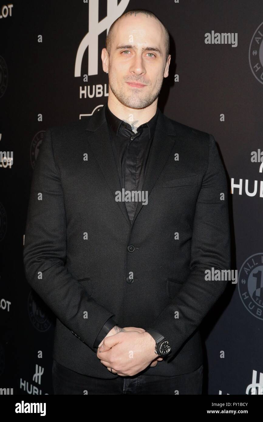 New York, NY, USA. 19th Apr, 2016. Maxime Buchi at arrivals for Hublot ...