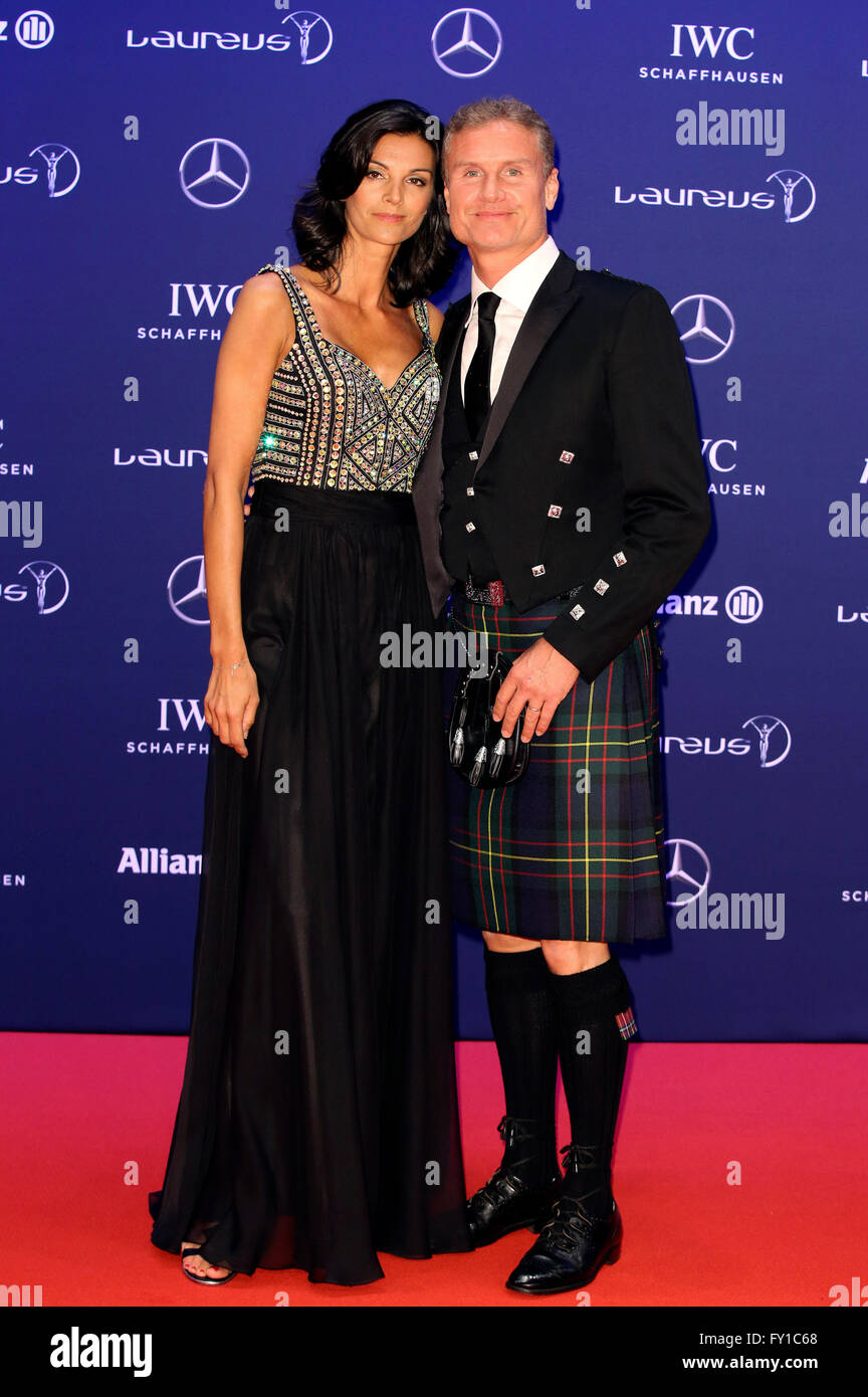 David coulthard wife karen minier hi-res stock photography and images ...