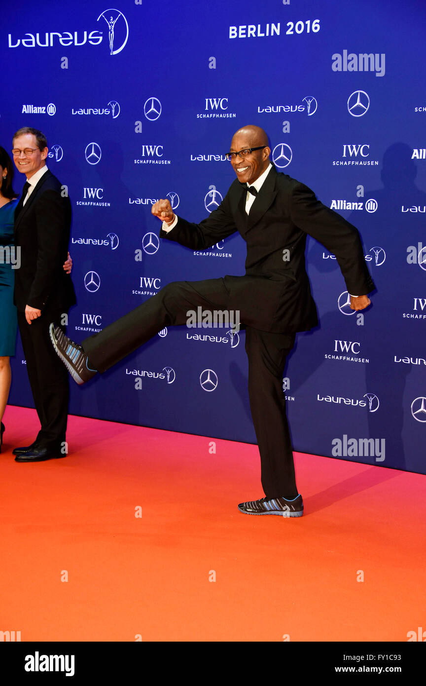 Edwin Moses attending the 17th Laureus World Sports Awards 2016 at ...