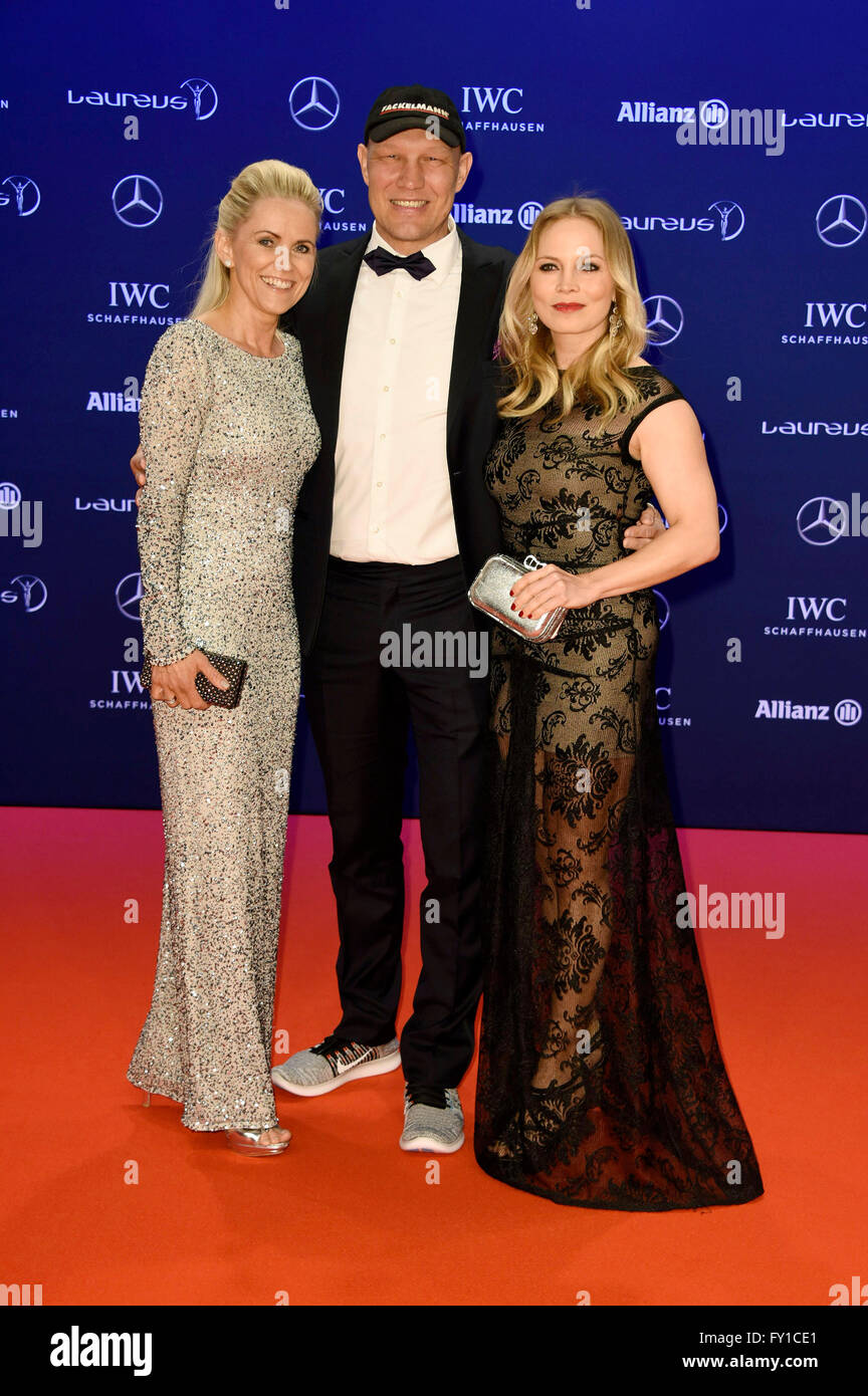 Berlin, Germany. 18th Apr, 2016. Axel Schulz with wife Patricia Schulz ...