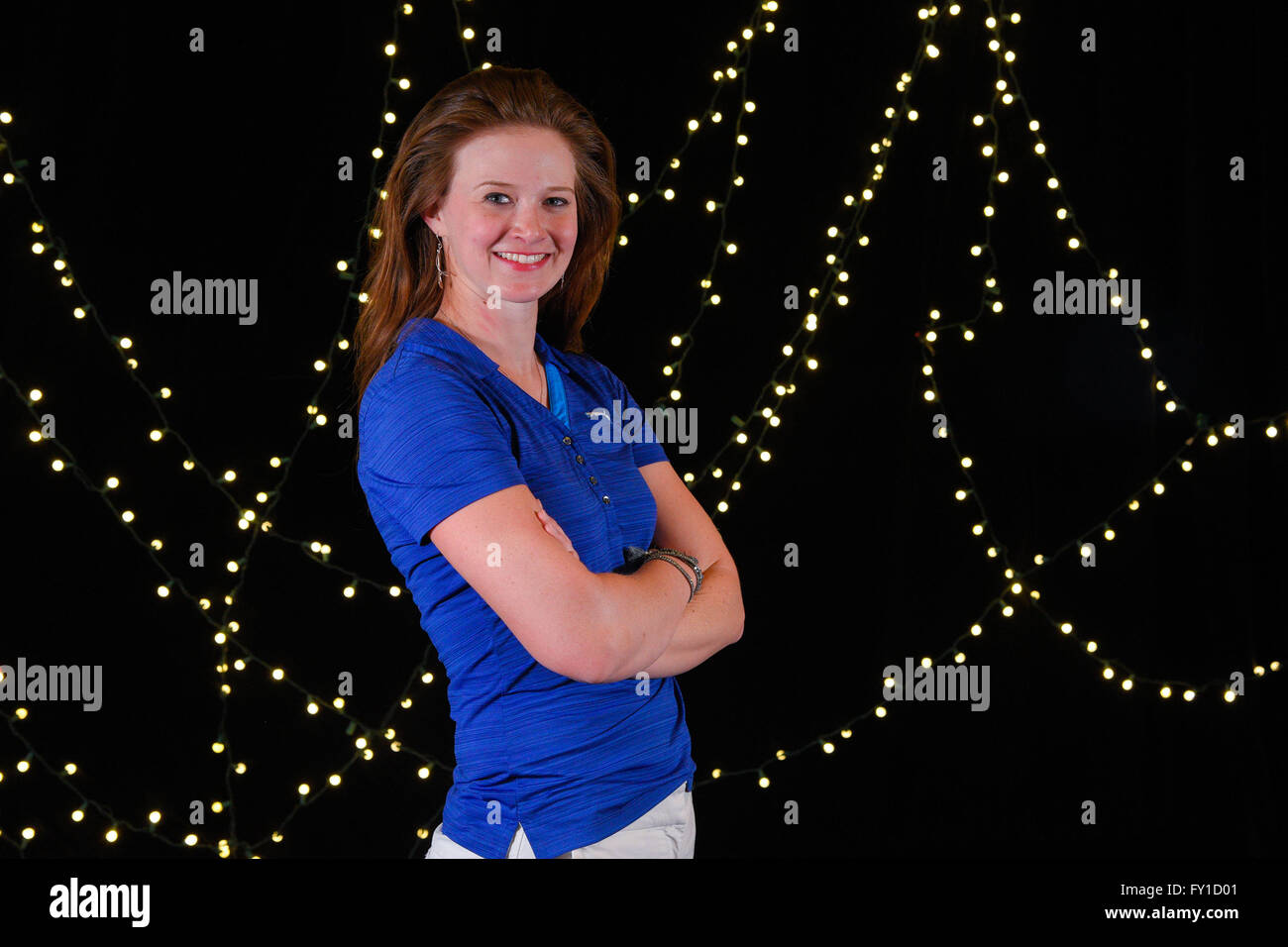 Sarasota, Florida, USA. 19th Apr, 2016. Becca Huffer during a portrait ...