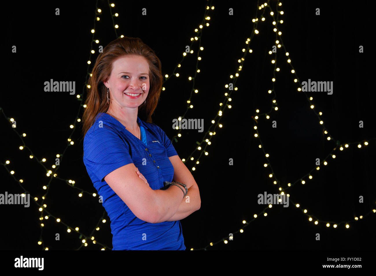 Sarasota, Florida, USA. 19th Apr, 2016. Becca Huffer during a portrait ...