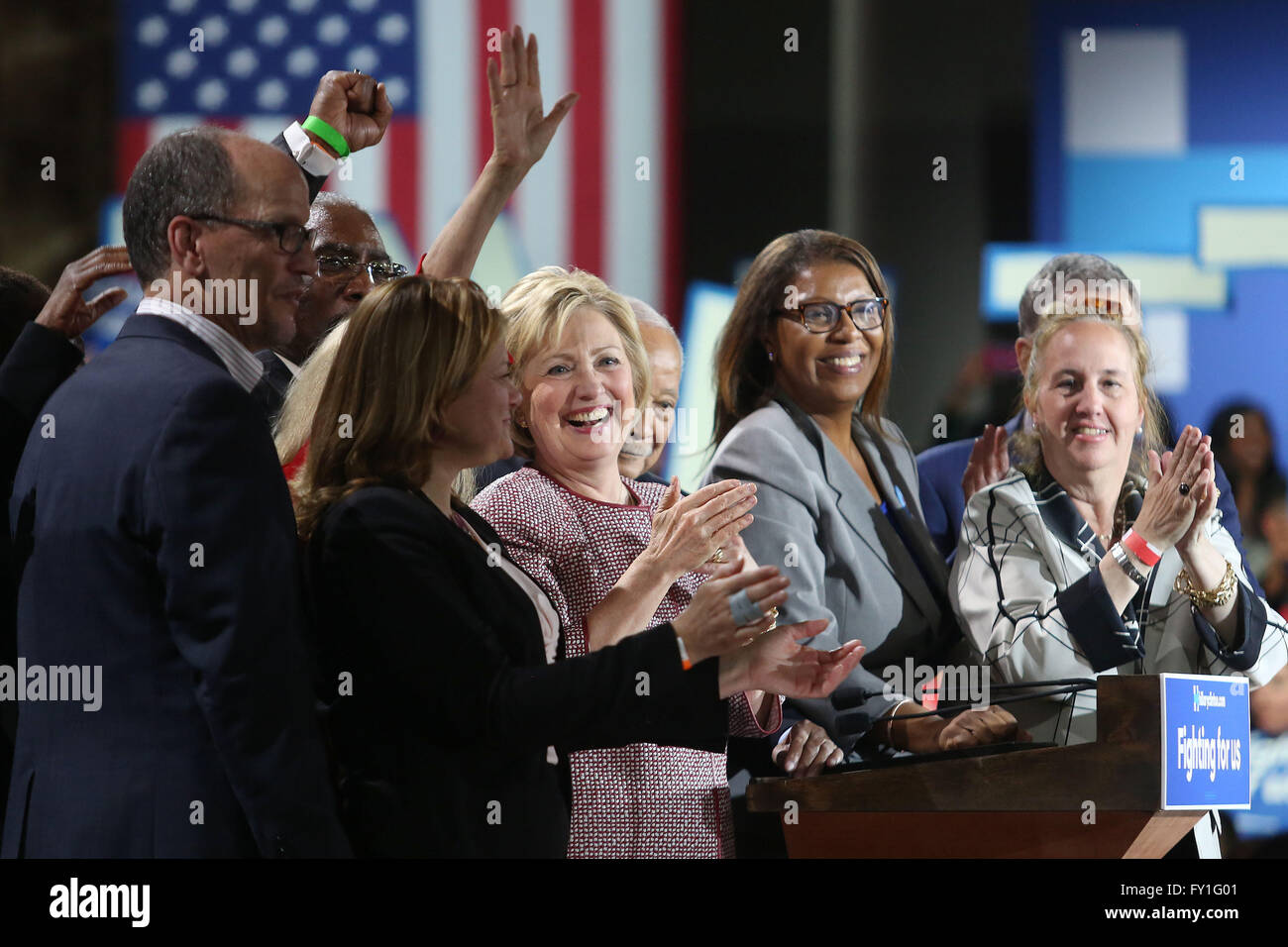 New York City, NY, USA. 19th Apr, 2016. Democratic Presidential ...