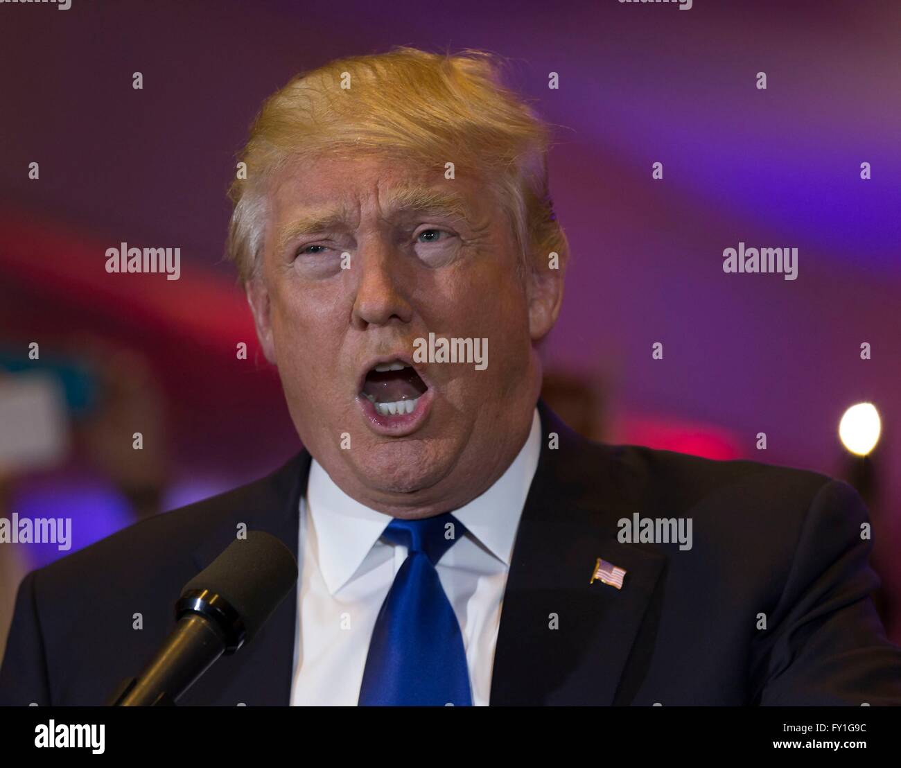 New York, NY, USA. 19th Apr, 2016. Donald Trump in attendance for ...