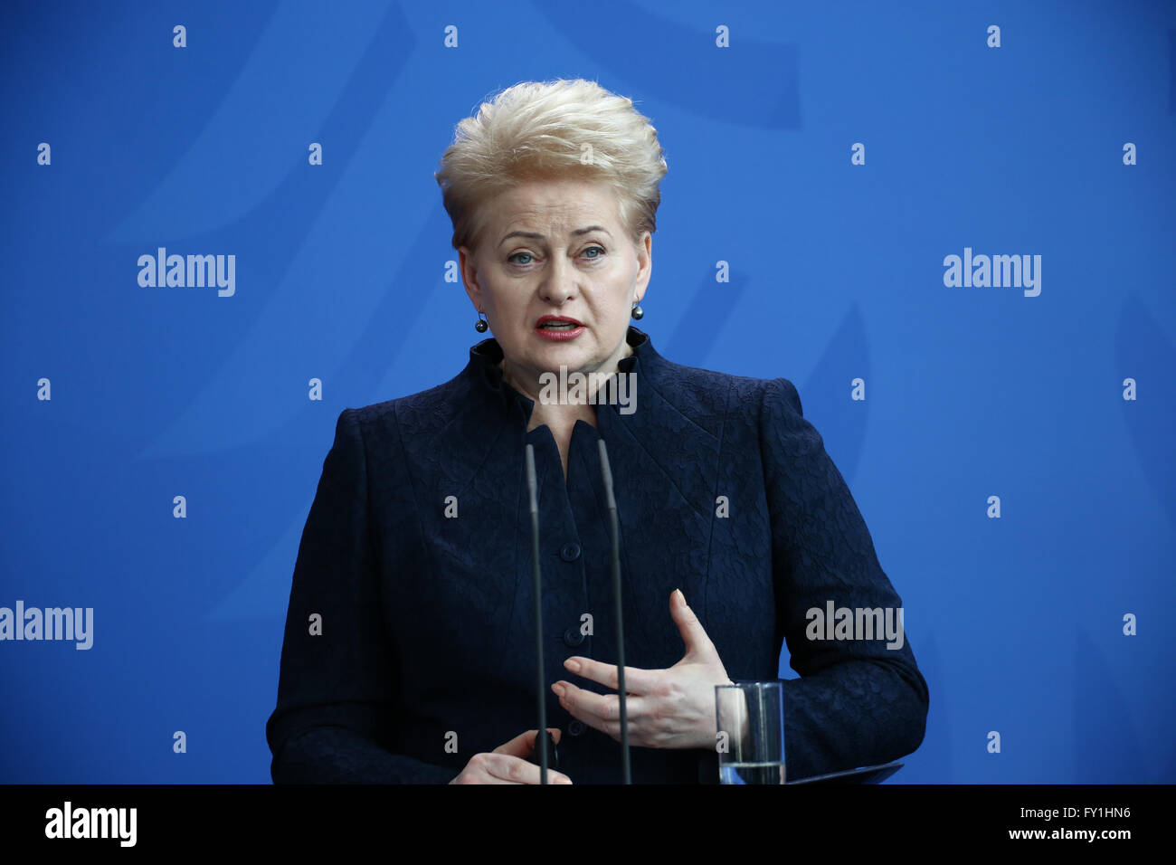 Chancellor and dalia grybauskaite hi-res stock photography and images ...