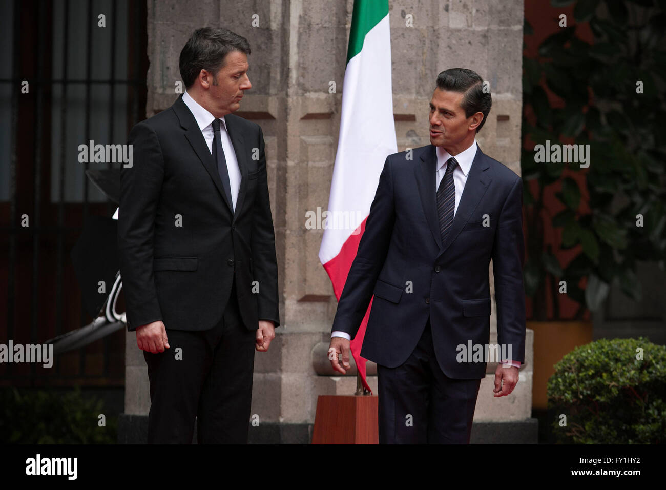 Mexico City, Mexico. 20th Apr, 2016. Mexican President Enrique Pena ...