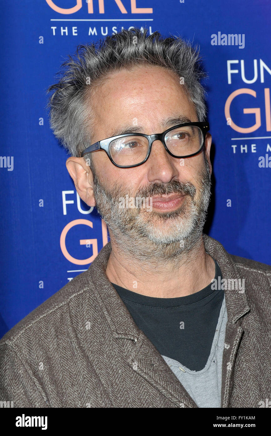 London, UK. 20th Apr, 2016. David Baddiel attending the FUNNYGIRL the ...