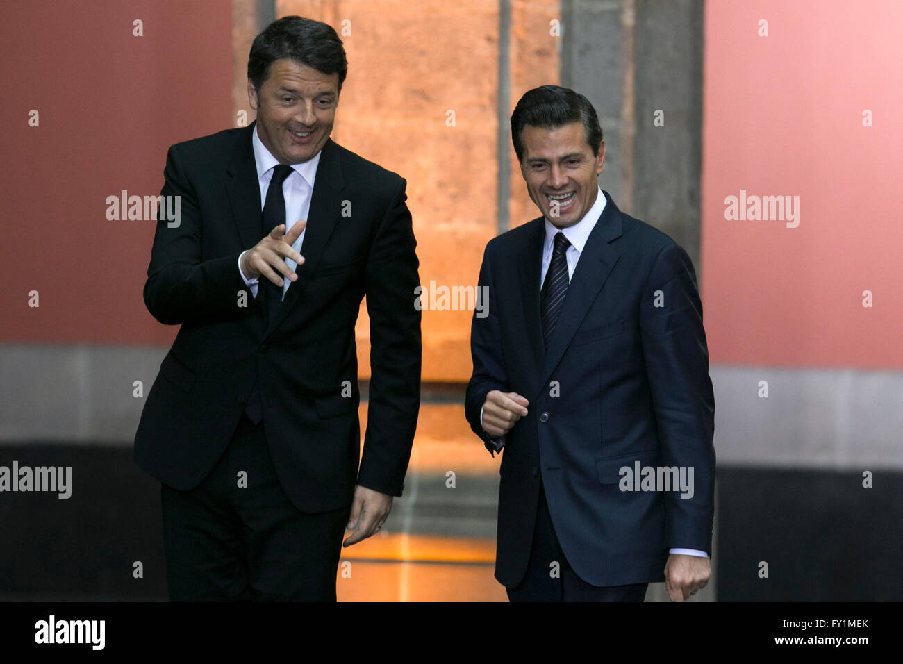 Mexico City, Mexico. 20th Apr, 2016. Mexican President Enrique Pena ...
