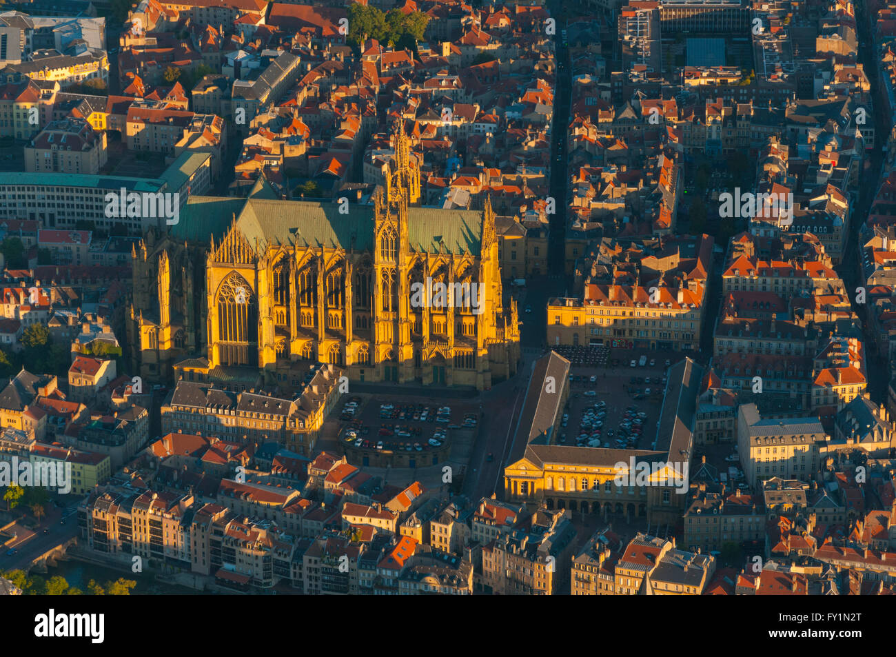 France metz aerial hi-res stock photography and images - Alamy