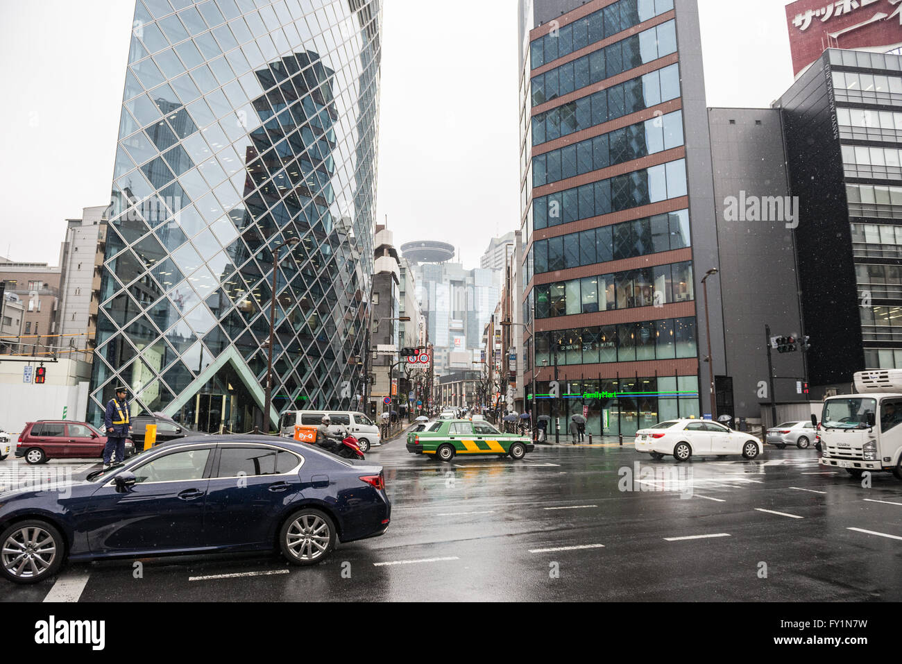 Akasaka district in Minato special ward, Tokyo city, Japan. View with ...