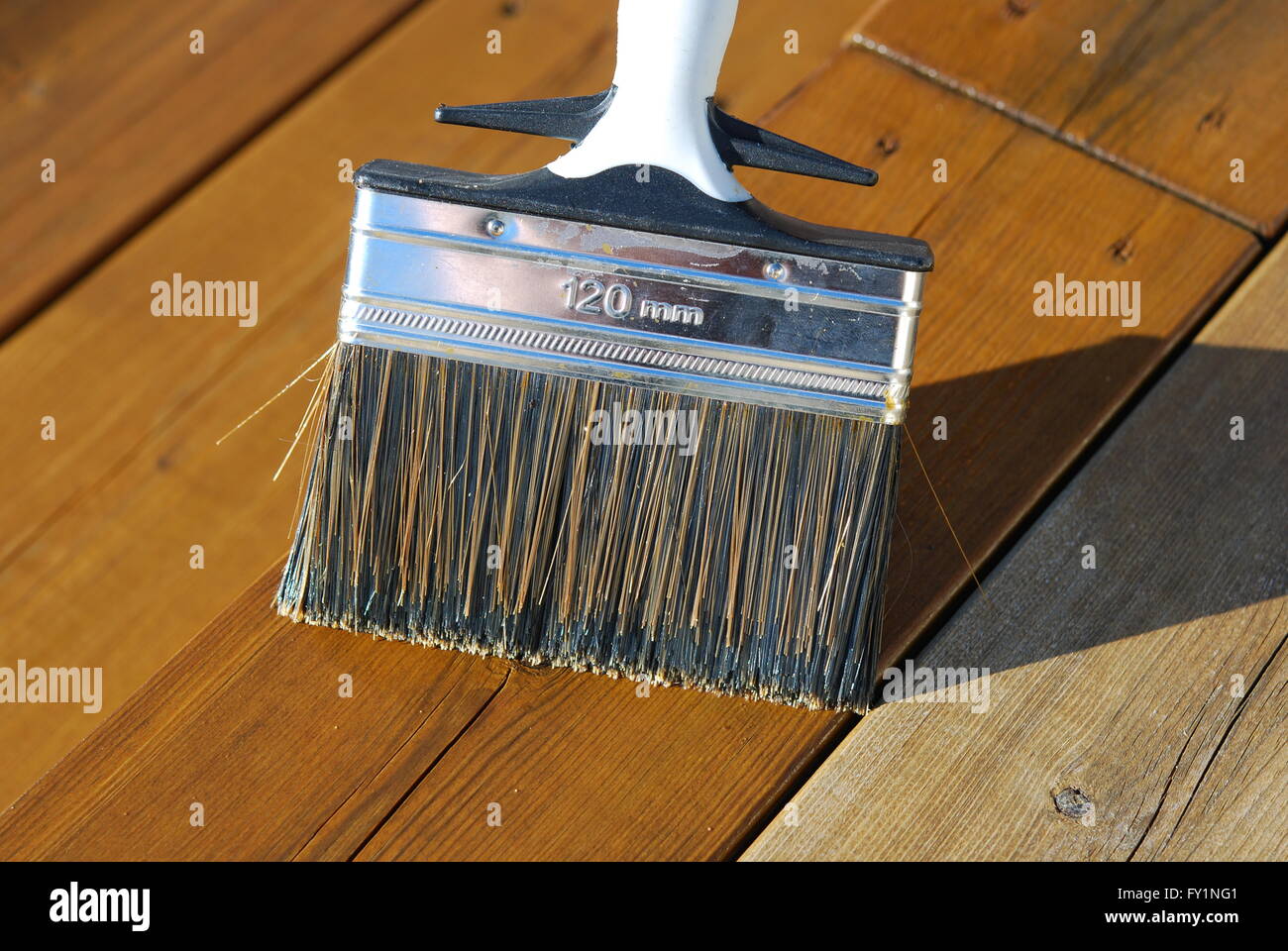 Wood deck oil hi-res stock photography and images - Alamy