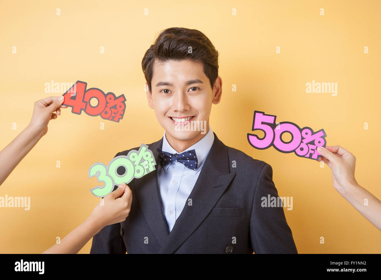 Man looking at signs hi-res stock photography and images - Alamy