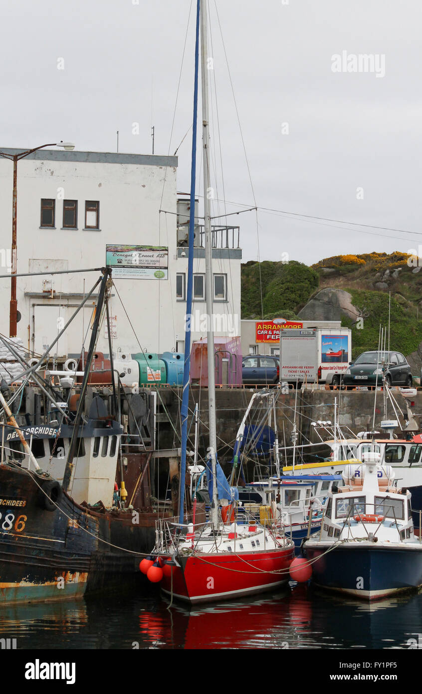 The harbour at Burtonport, County Donegal, Ireland Stock Photo - Alamy