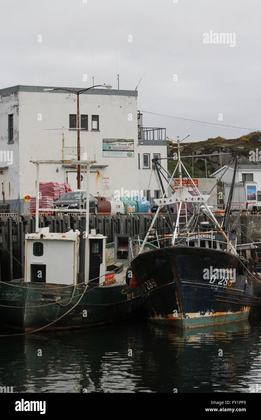 The harbour at Burtonport, County Donegal, Ireland Stock Photo - Alamy