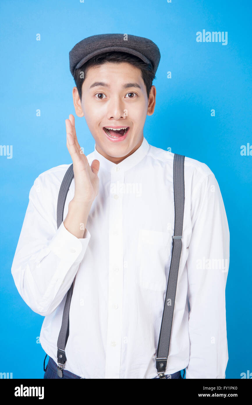 Surprised man staring camera hi-res stock photography and images - Alamy