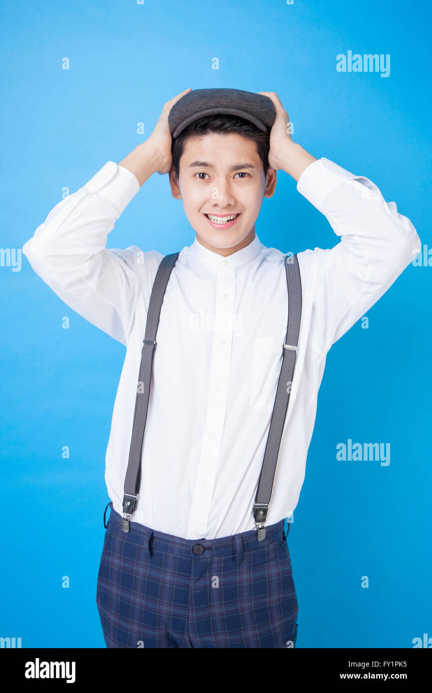 Cap style smiling hi-res stock photography and images - Alamy