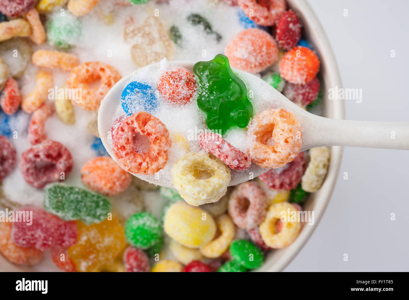 Colorful serial in a bowl Stock Photo - Alamy