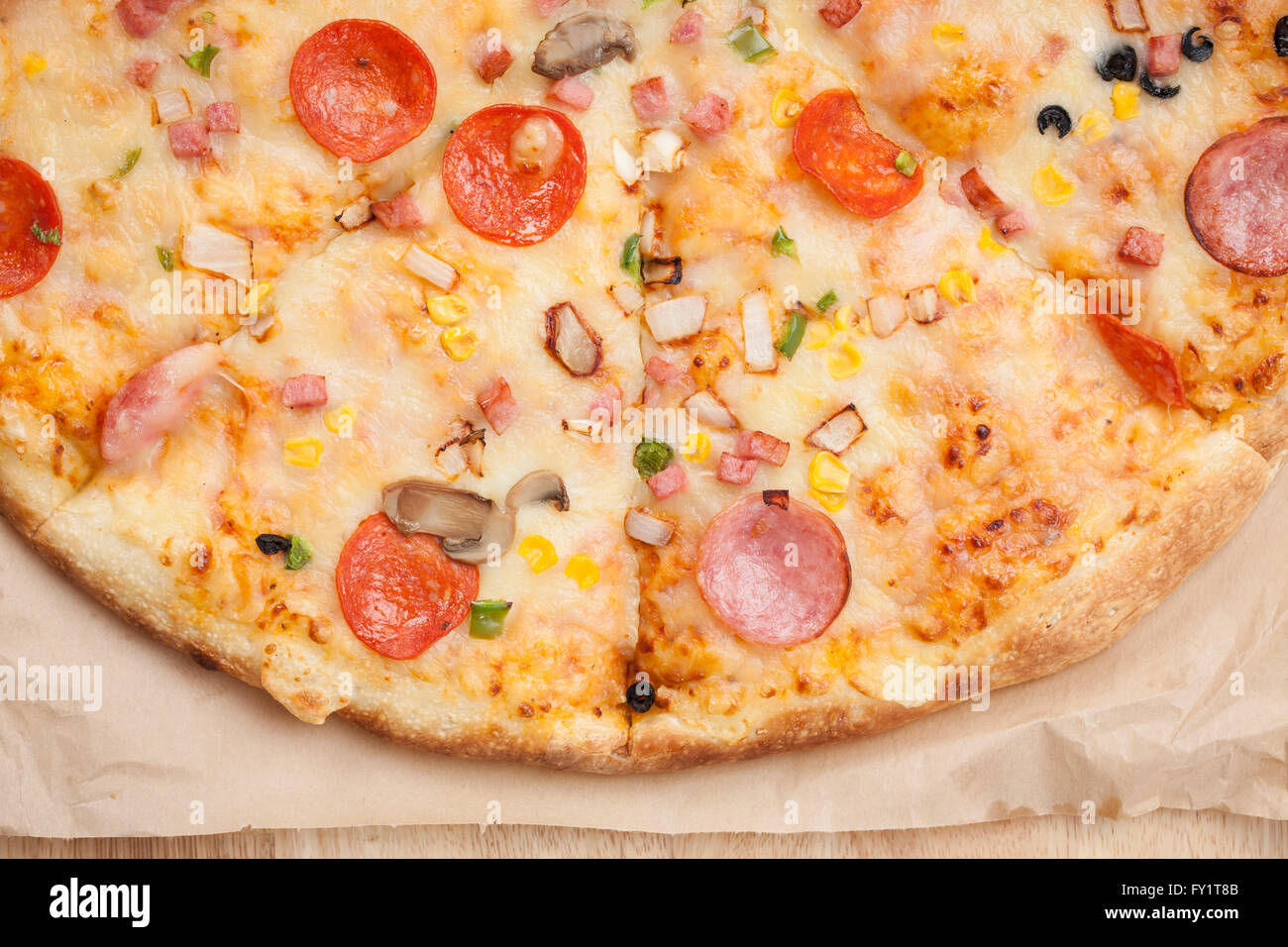 Pizza, fast food Stock Photo - Alamy