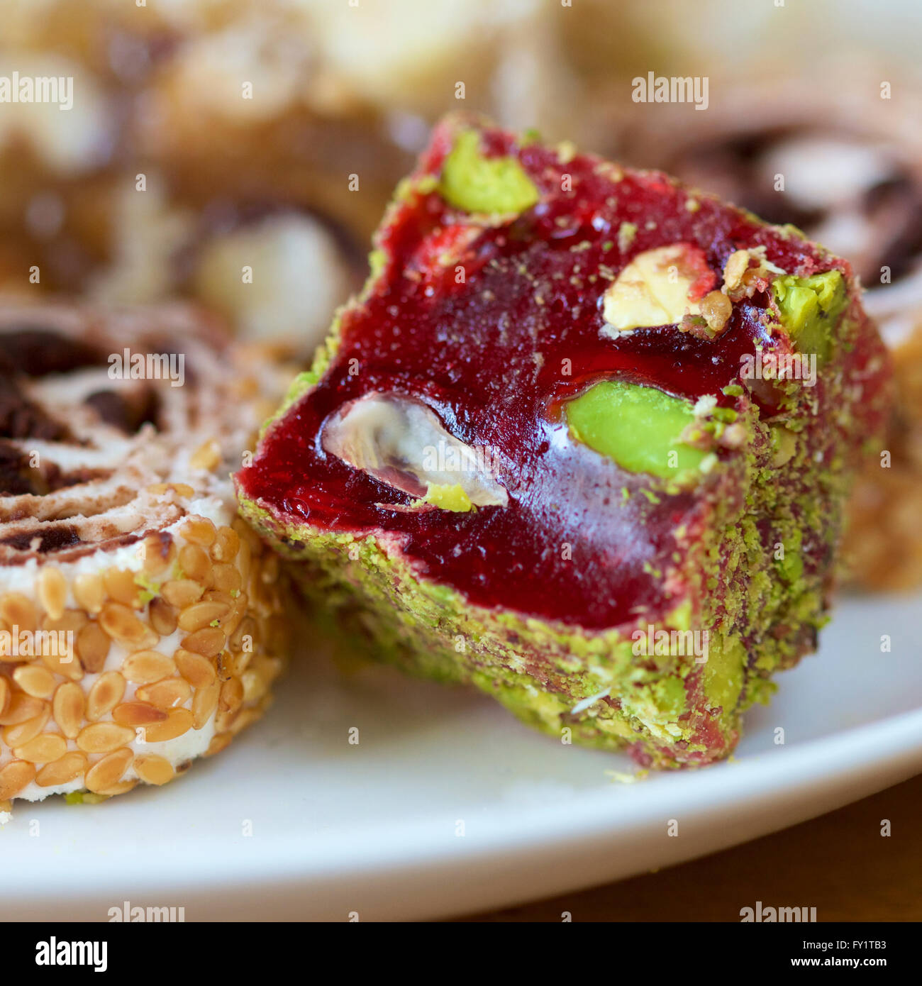 Turkish delight flavour hi-res stock photography and images - Alamy