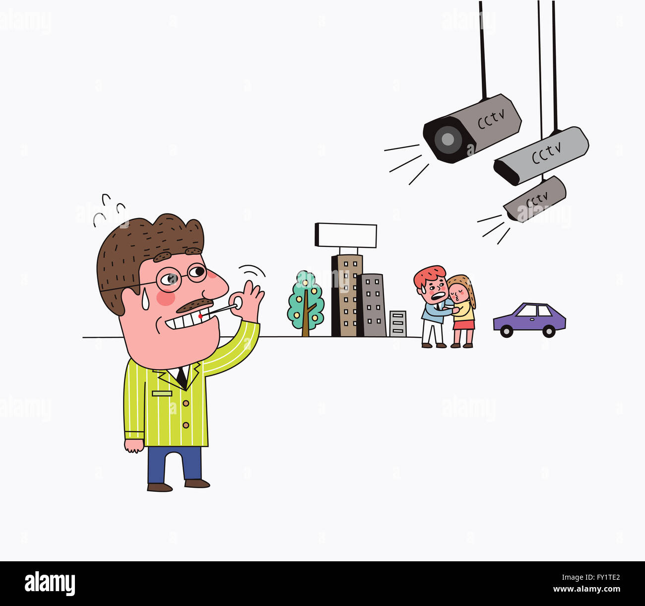 Illustration representing social issue Stock Photo - Alamy