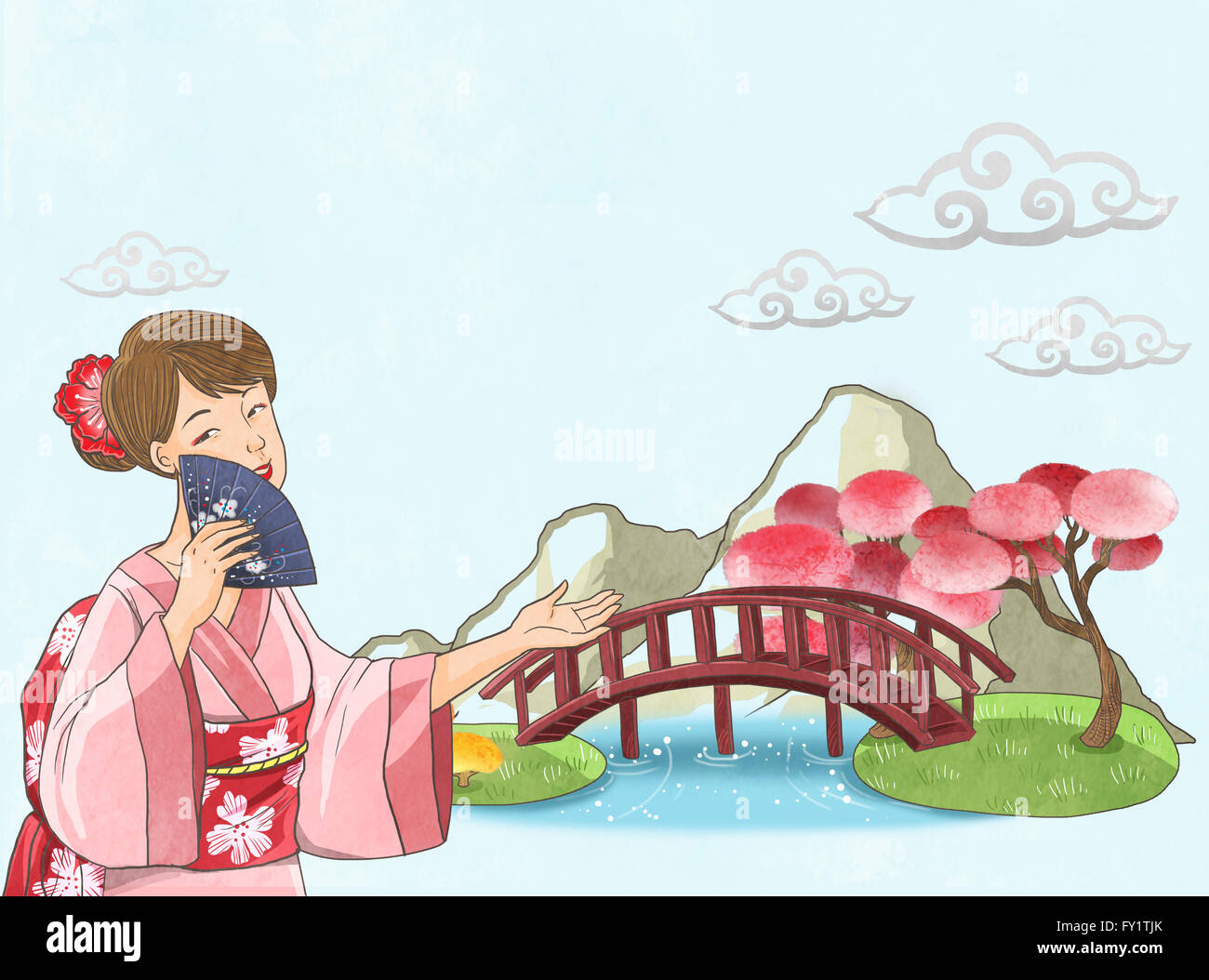 Japanese mountain painter hi-res stock photography and images - Alamy