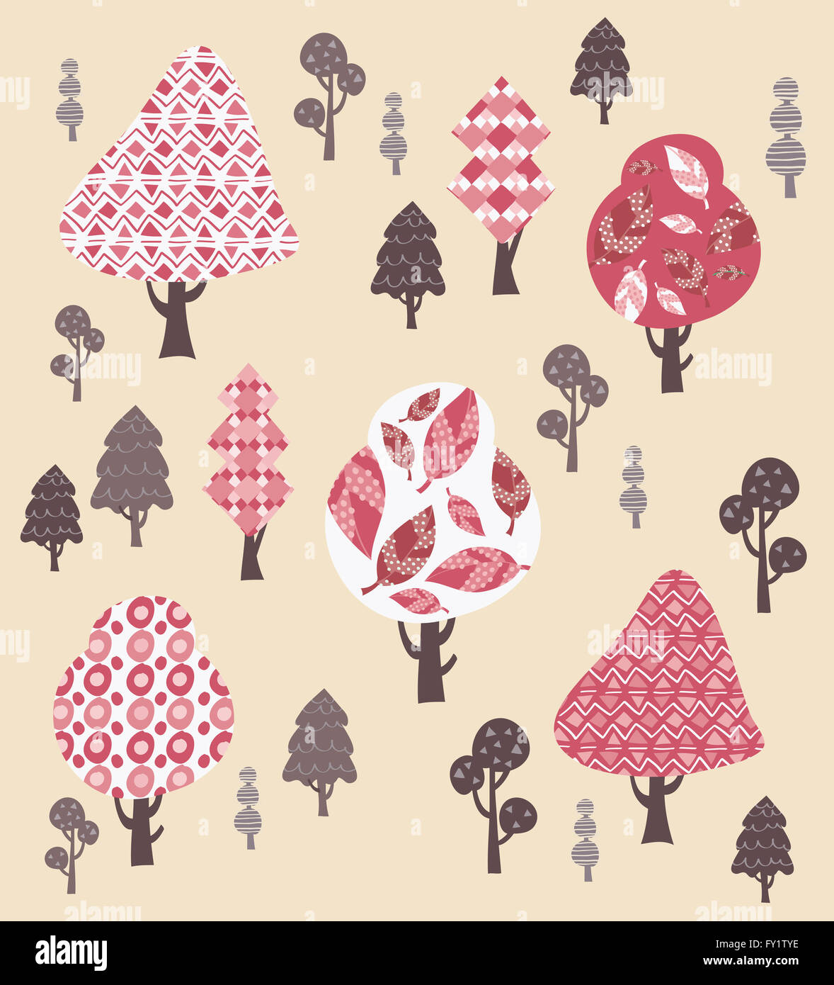 Various patterns of autumn illustration hi-res stock photography and ...