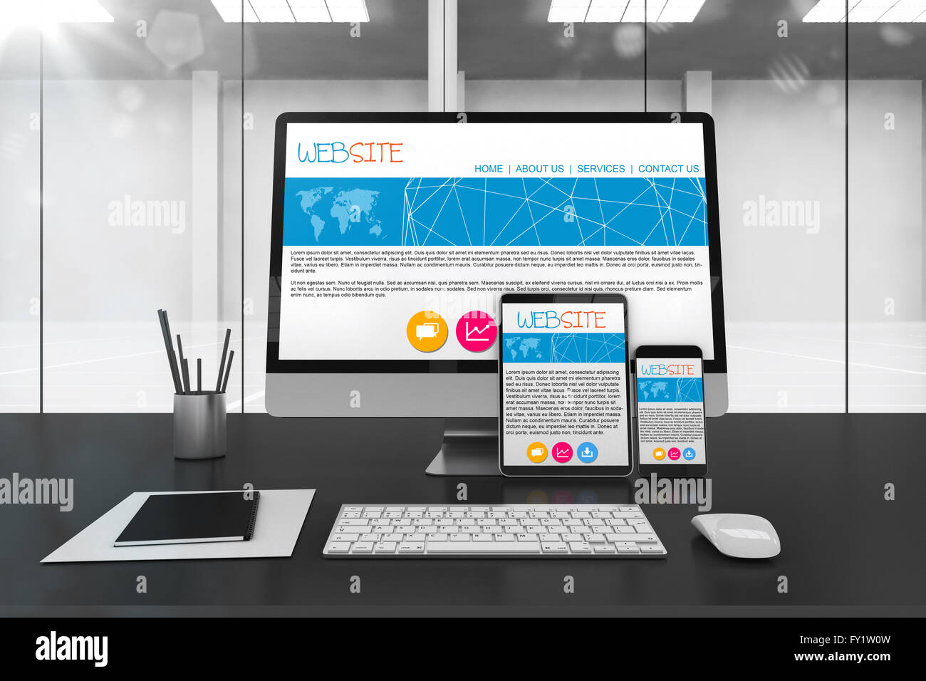 3d rendering display hi-res stock photography and images - Alamy