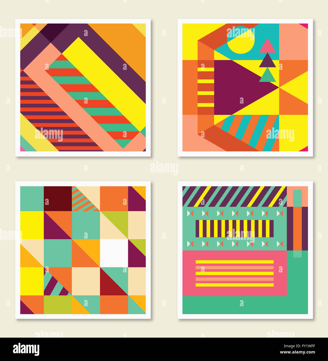 Geometrical Designs In Rectangle