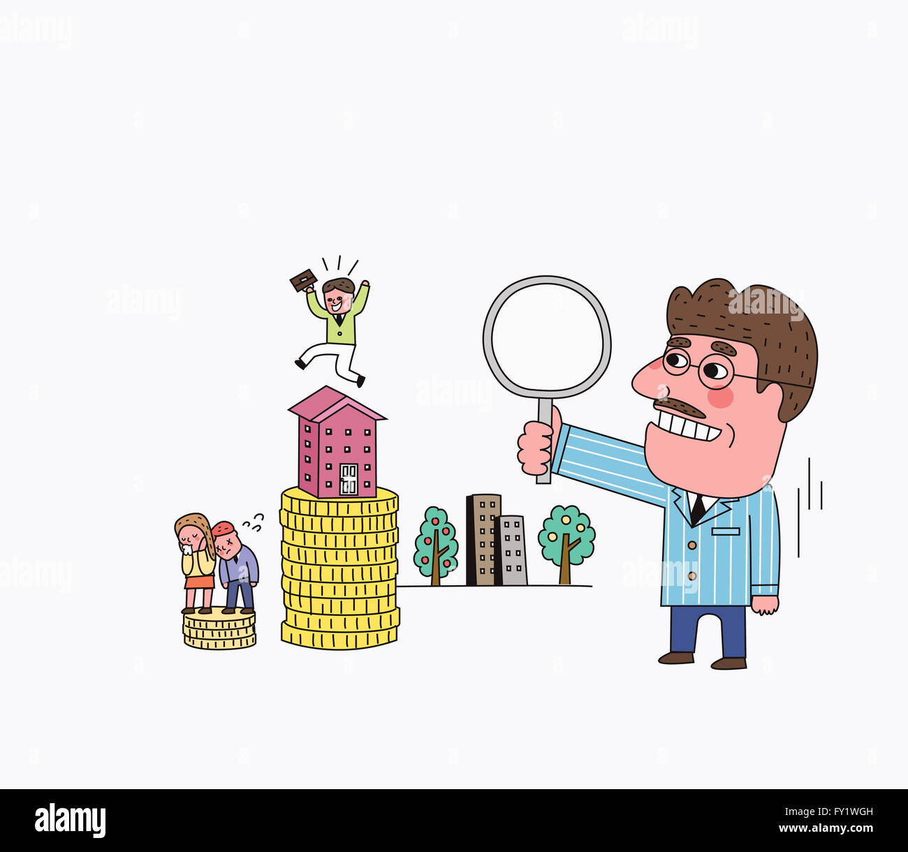 Illustration representing price and finance Stock Photo - Alamy