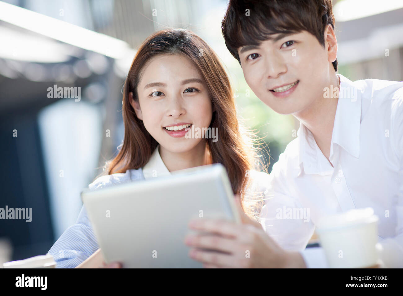 Couple staring outdoor hi-res stock photography and images - Alamy