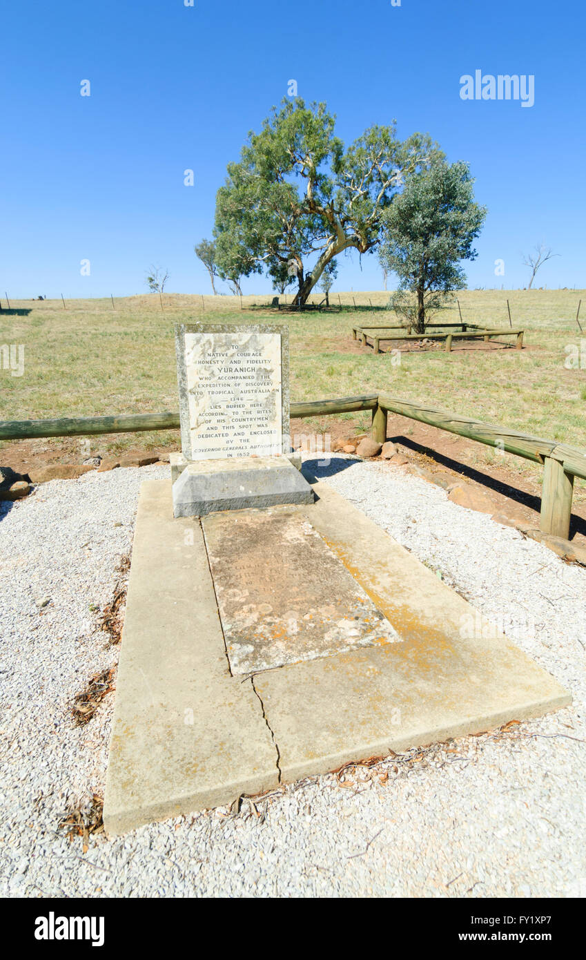 Aboriginal Guide Yuranigh's grave, near Molon, New South Wales ...