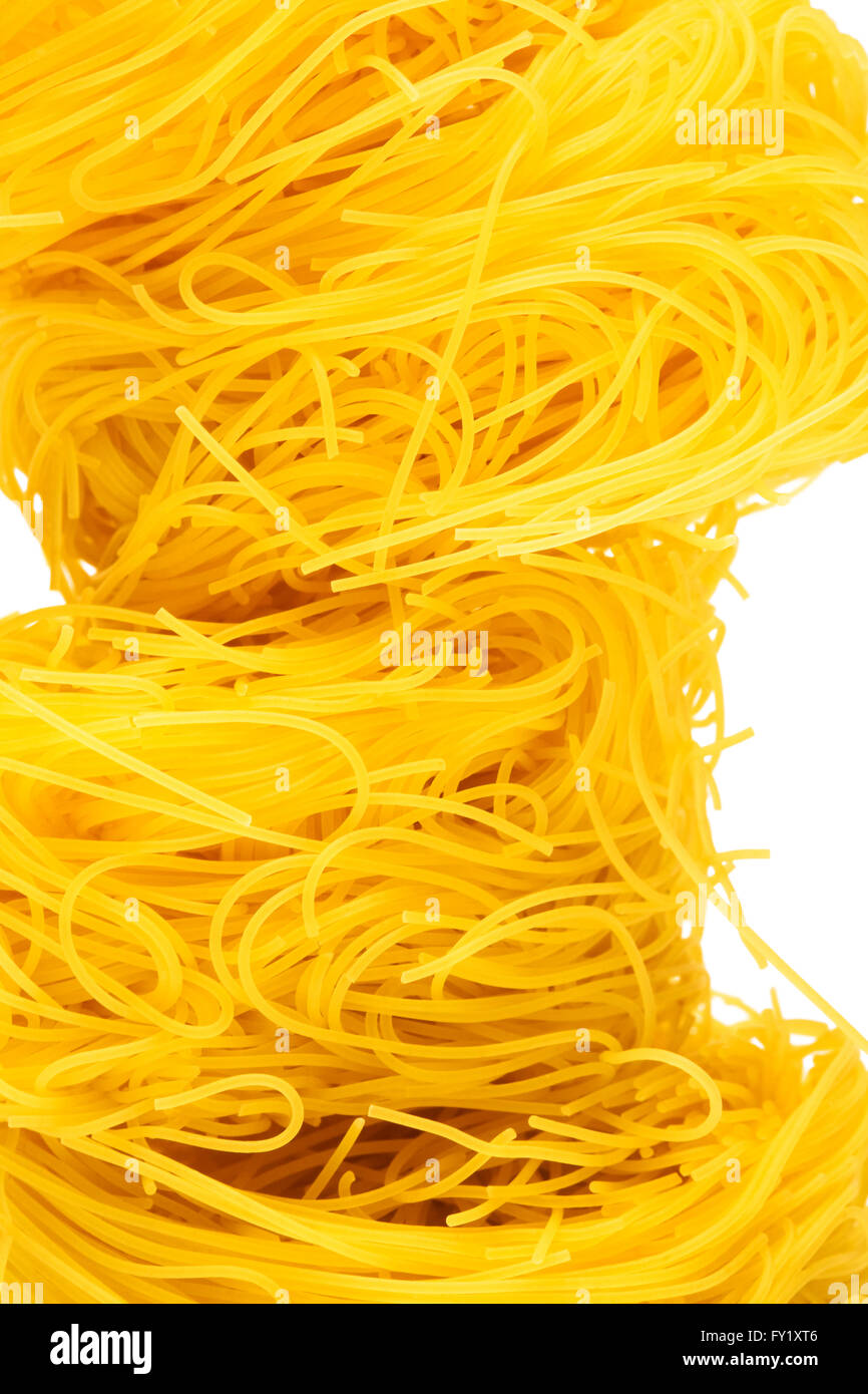 Different beautiful pasta on a white background Stock Photo - Alamy