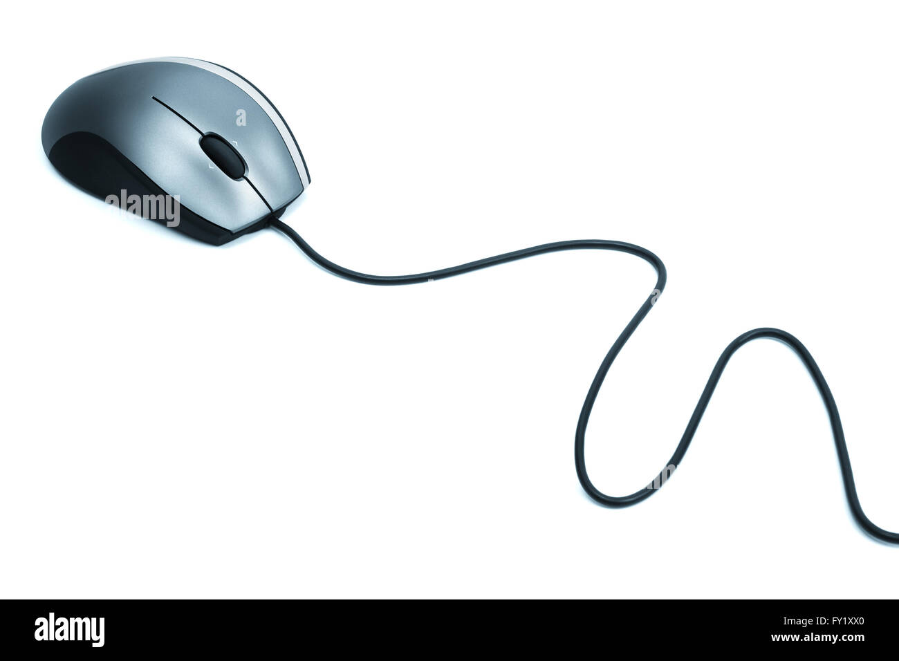The mouse with a wheel on a white background Stock Photo - Alamy