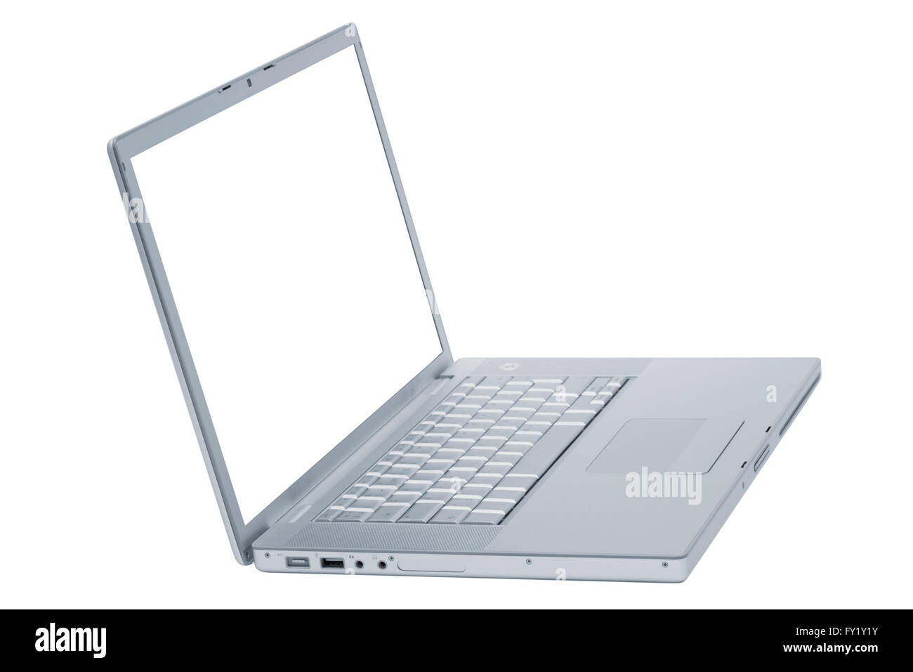 Modern and stylish laptop on a white background Stock Photo - Alamy