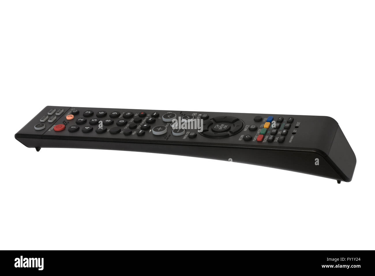 The modern remote-control on a white background Stock Photo - Alamy