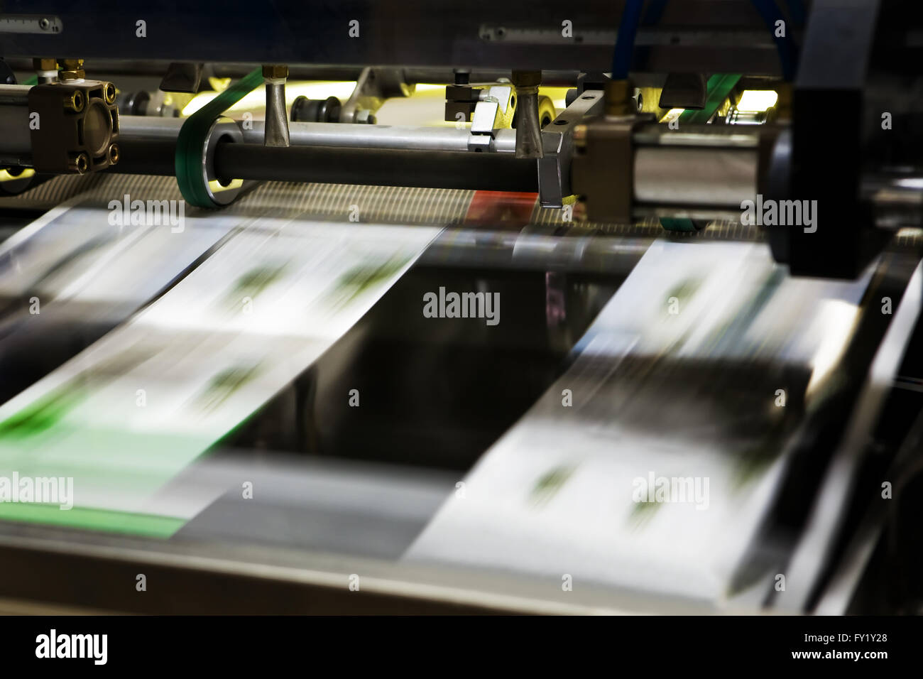 Polygraphic process in a modern printing house Stock Photo - Alamy