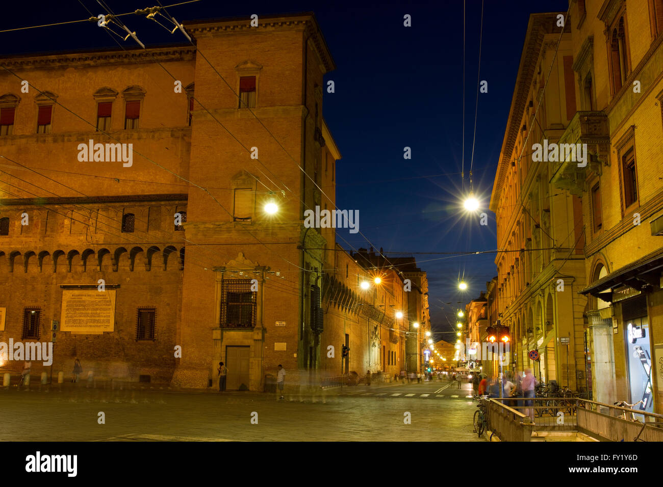 Via francesco rizzoli at night hi-res stock photography and images - Alamy