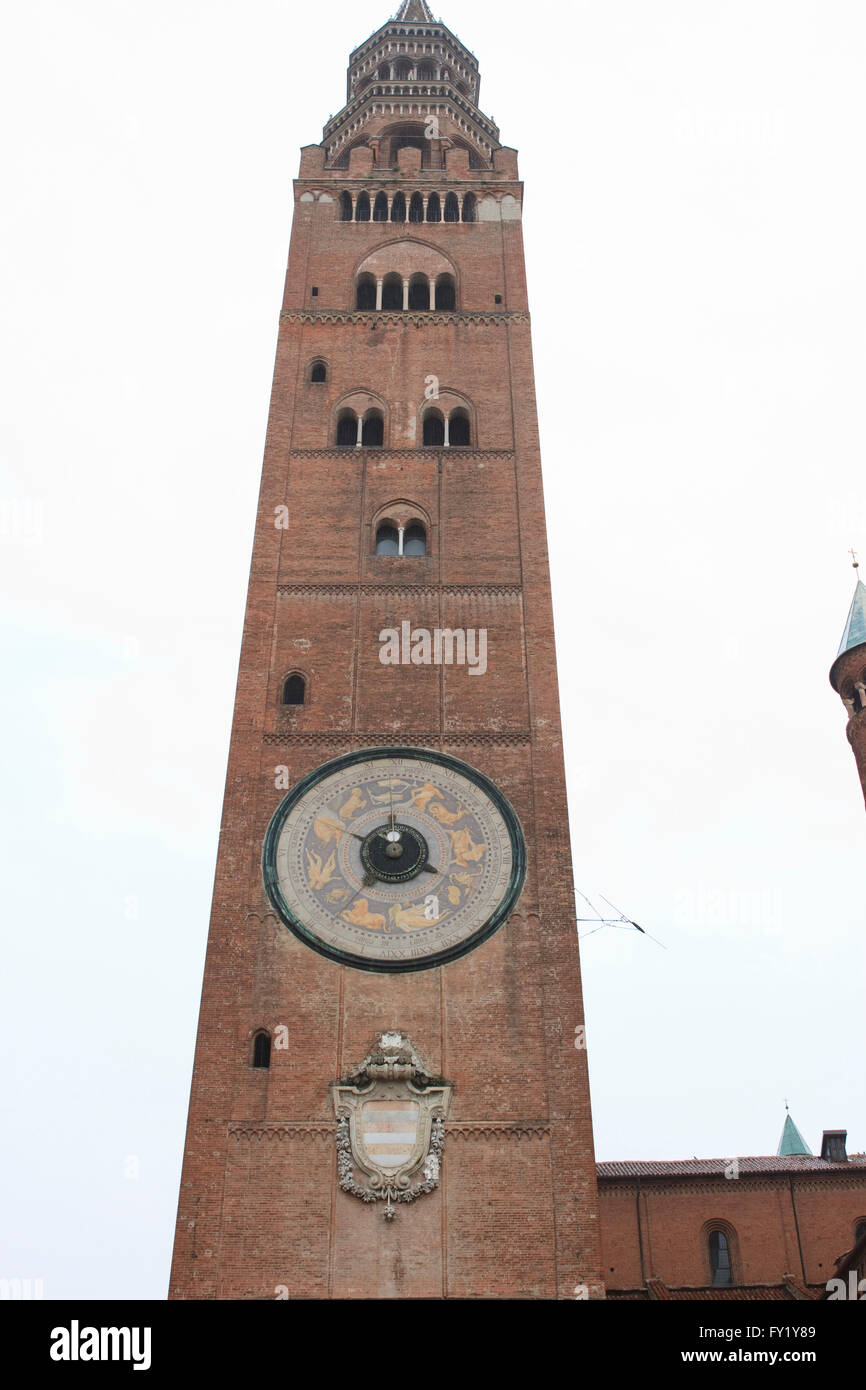 Torrazzo of Cremona (The Bell Tower of Cremona Stock Photo - Alamy