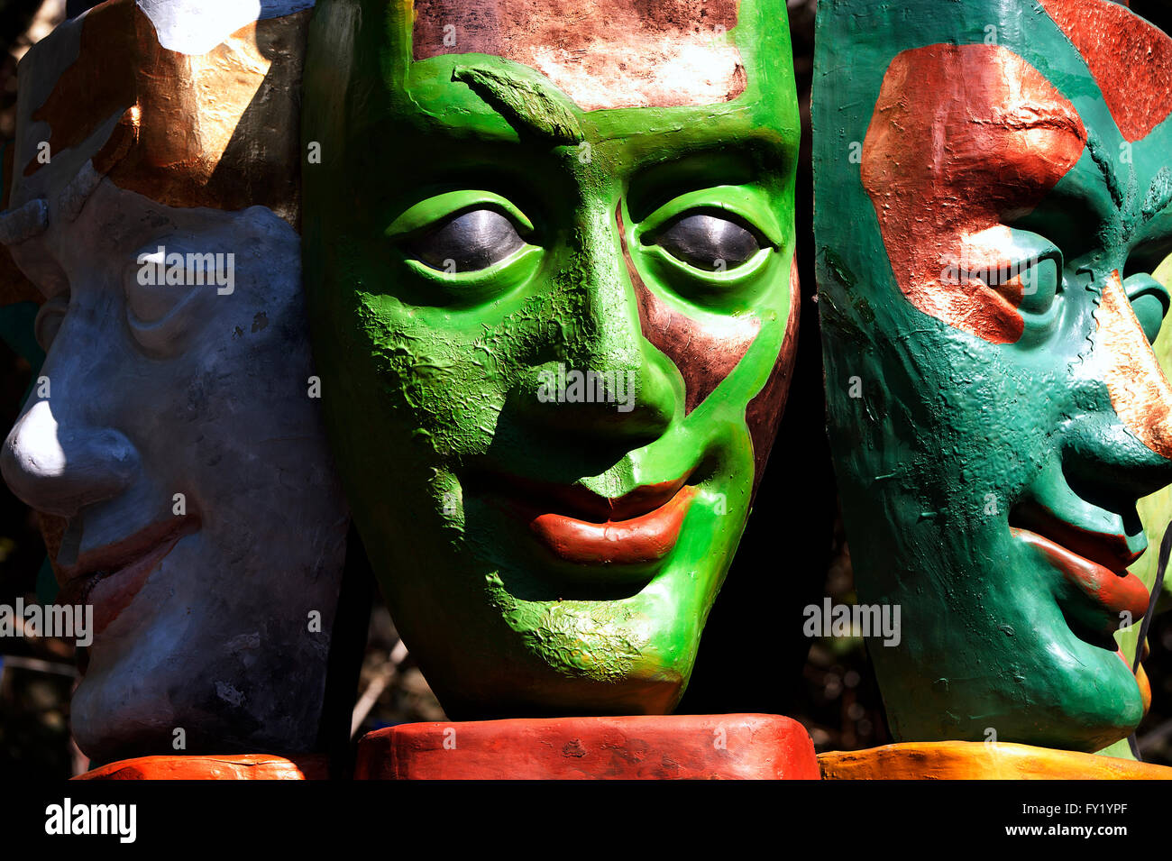 The image of masks in Kala godha festival Mumbai, Maharashtra, India ...