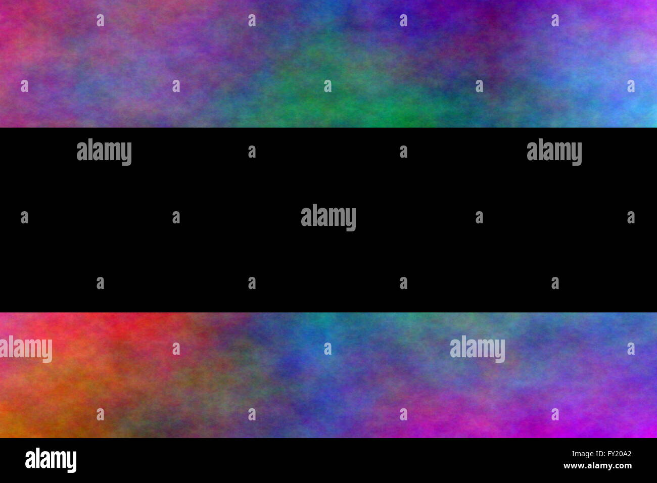 black background with multicolor frame Stock Photo - Alamy