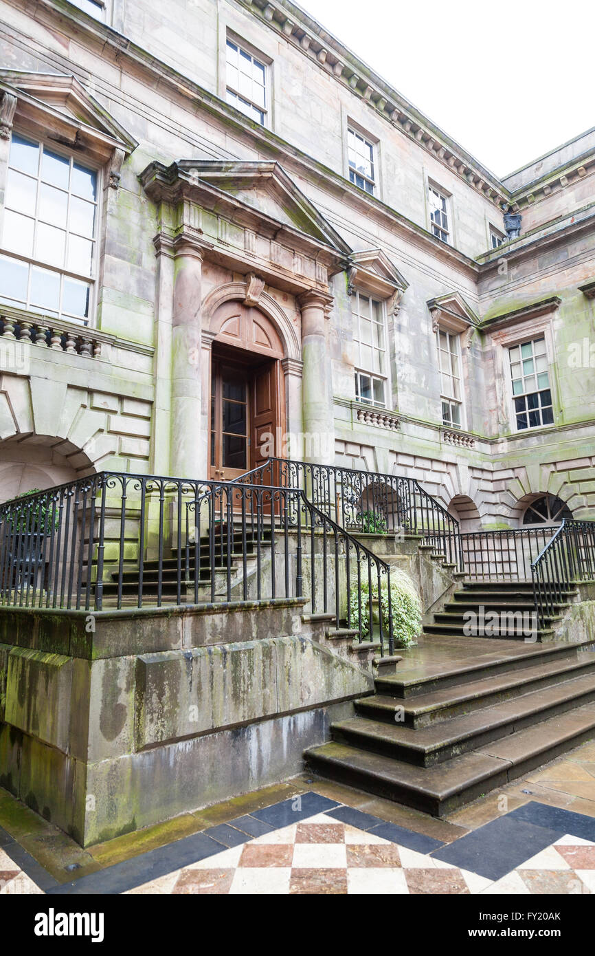 A courtyard inside Lyme Park Cheshire England UK Stock Photo - Alamy