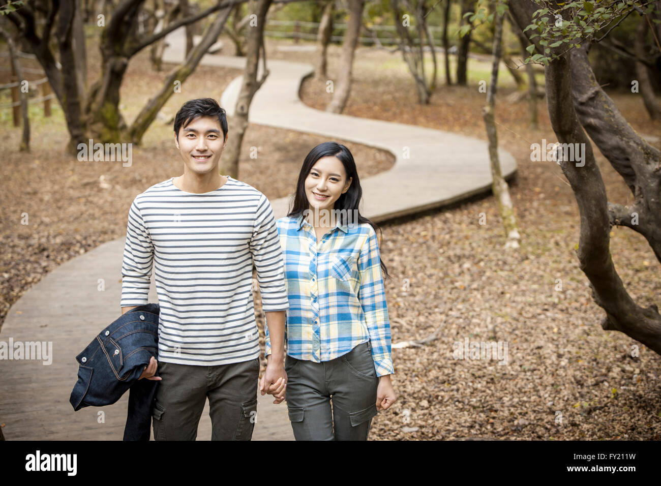 Couple taking a walk together Stock Photo - Alamy