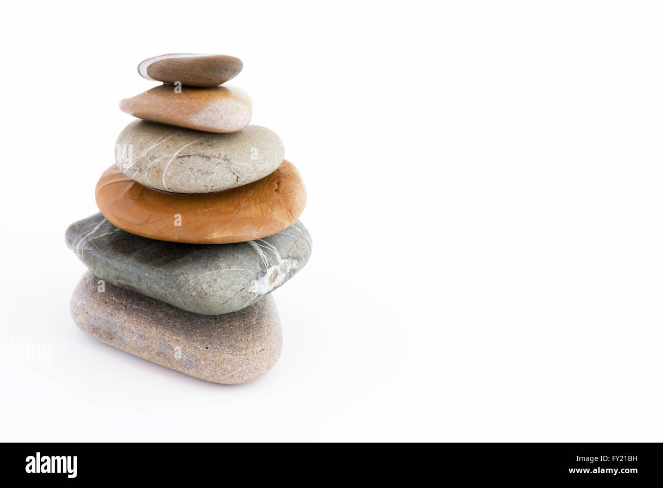 Stones isolated on white background Stock Photo - Alamy