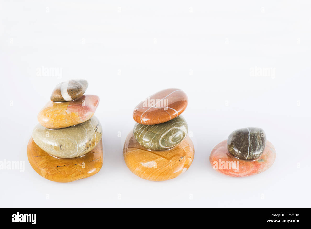 Stones isolated on white background Stock Photo - Alamy