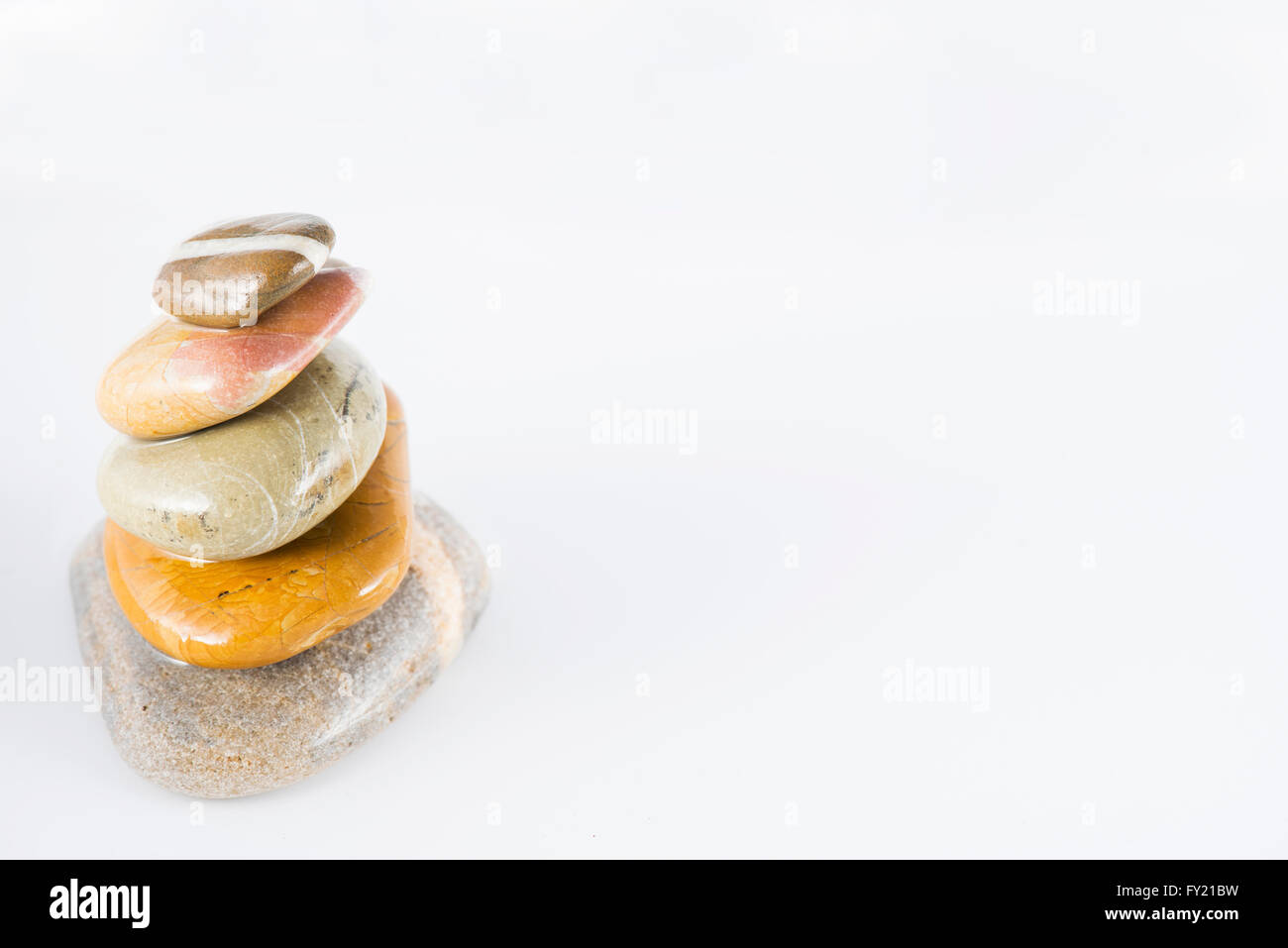 Stones isolated on white background Stock Photo - Alamy