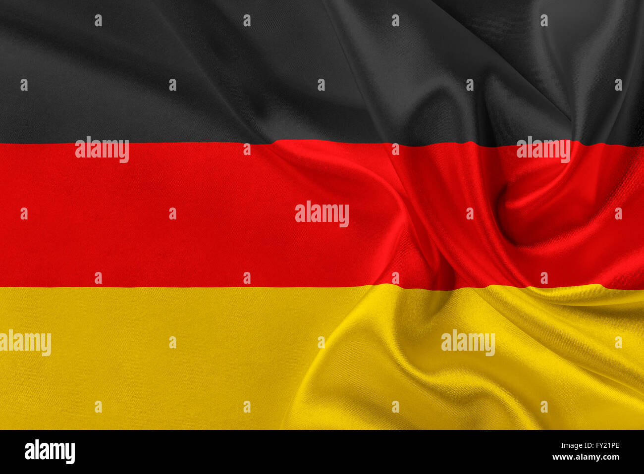Germany flag wavy fabric hi-res stock photography and images - Alamy