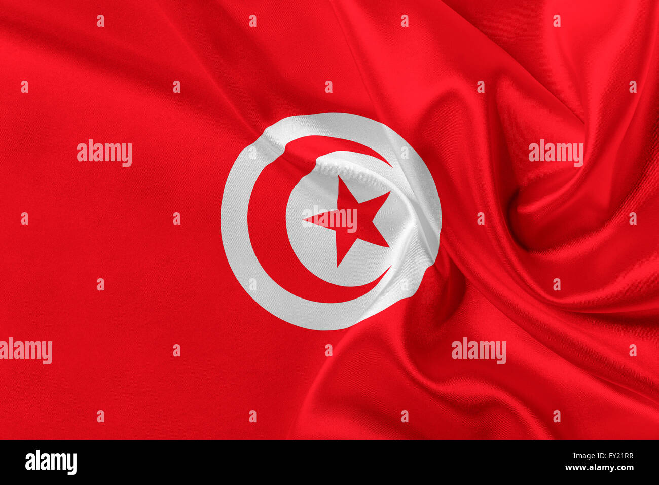 Tunisia flag waving hi-res stock photography and images - Alamy