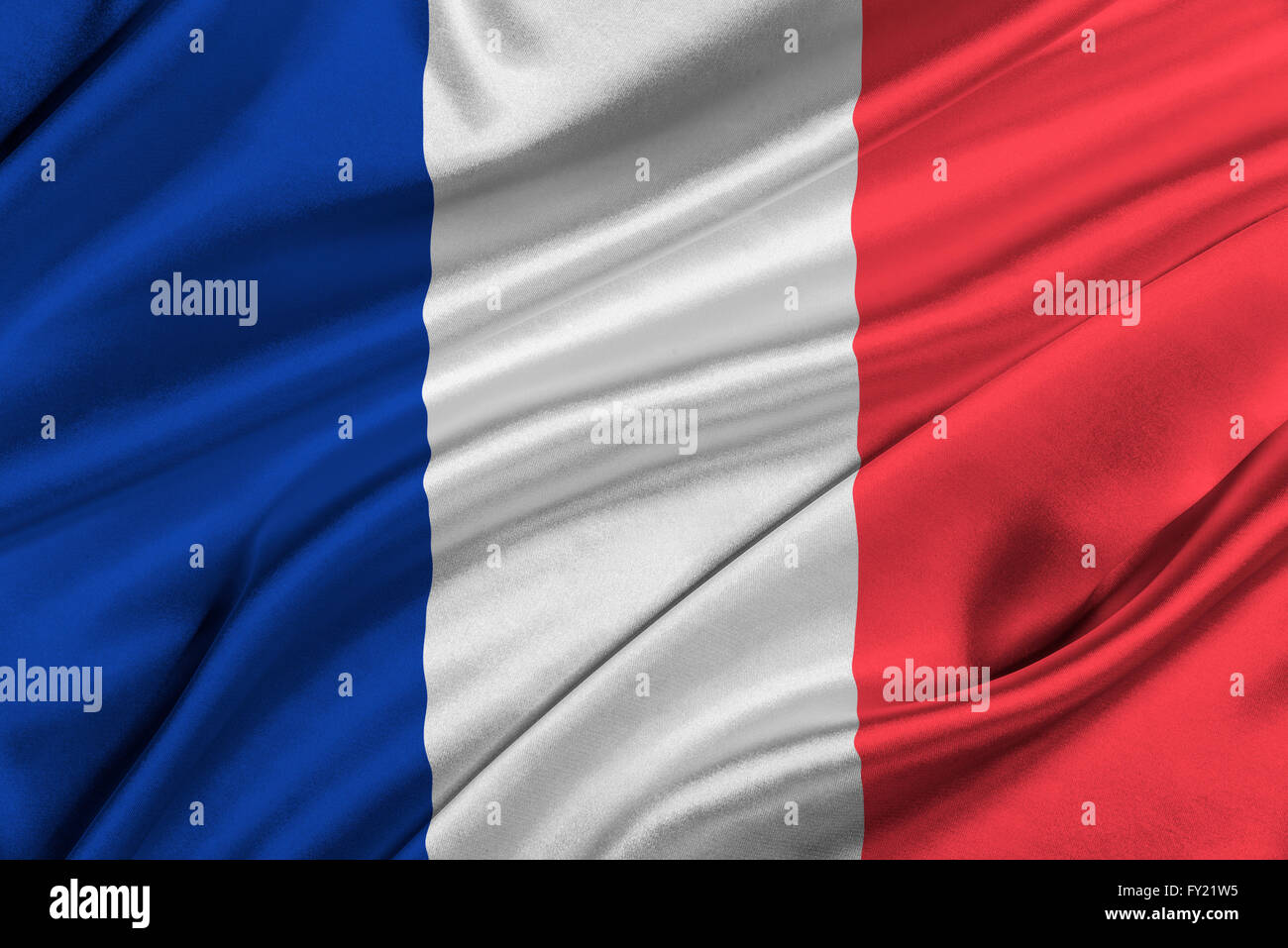 France flag wavy fabric hi-res stock photography and images - Alamy